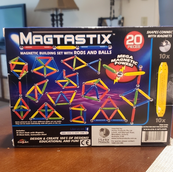 Toys | Crazart Magtastix Magnetic Building Set Wball Rods Kit 2pcs Mega ...